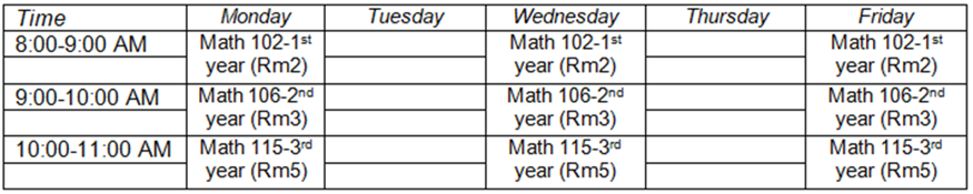 Class Timetable Scheduling of Bachelor of Secondary Education ...